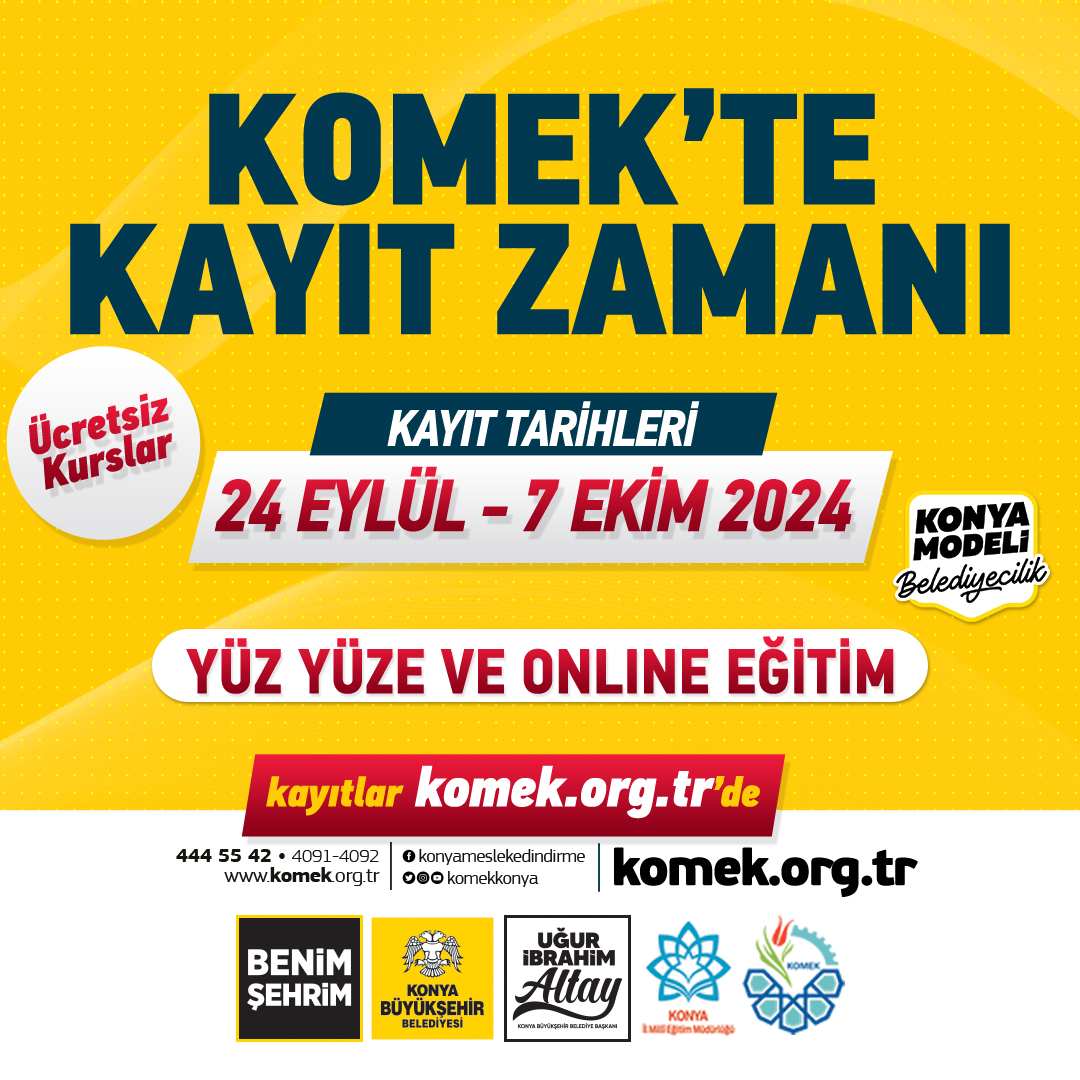 KOMEK online başvuru 2024! Konya KOMEK kayıt nasıl yapılır? - Haber48 ...